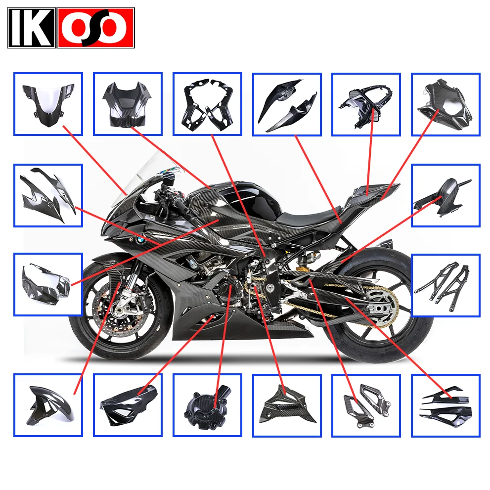 For BMW S1000RR Carbon Fiber Engine Clutch Cover 100% Full Dry 3K ...