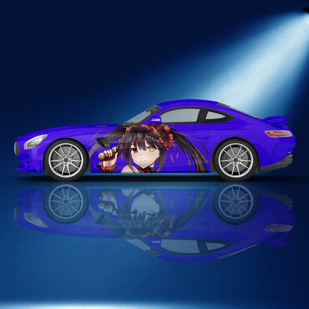 Kurumi Tokisaki anime girl Car side graphic modified racing car SUV ...