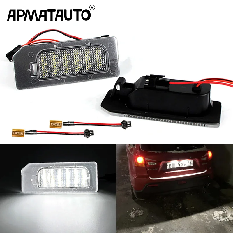 2 шт., без ошибок для Mitsubishi ASX 2011-2020, задняя белая ...
