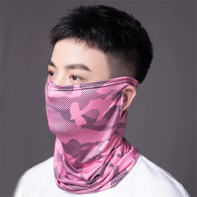 Outdoor Bicycle Face Mask Scarf Neck Cover Ring Men Seamless Bandana ...