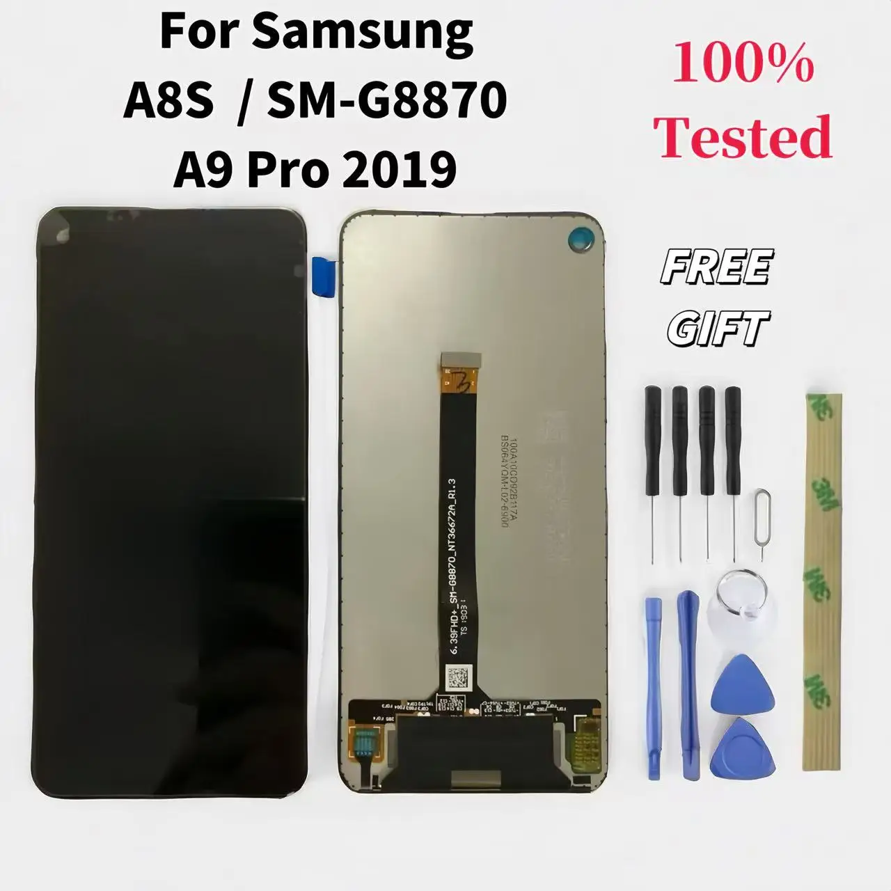 Super AMOLED A8s LCD For SAMSUNG Galaxy A9 Pro 2019 LCD With Frame SM-G887F G8870 Display ...