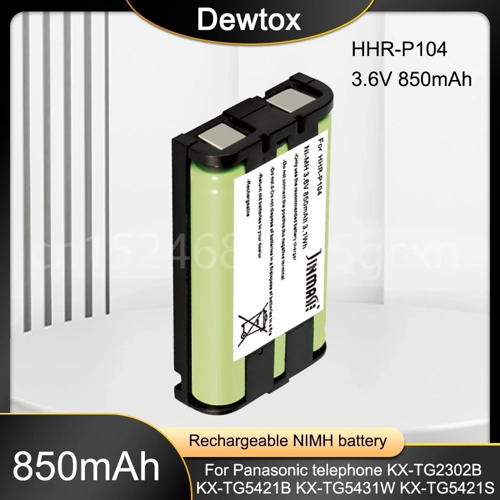 Аккумулятор HHR-P104 Ni-MH для беспроводного телефона KX-TG5421 KX-TG5451 HHR P104 TG5242 KX ...