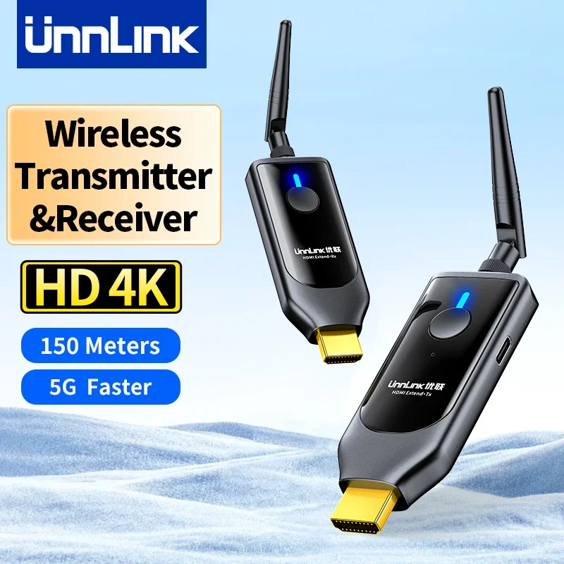 Беспроводной приемник Unnlink 4K HDMI | AliExpress