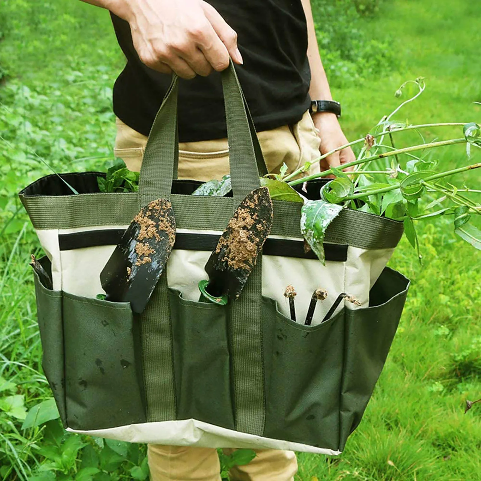 Gardening Tote Bag Garden Tool Bag Heavy-duty Large Organizer Bag ...