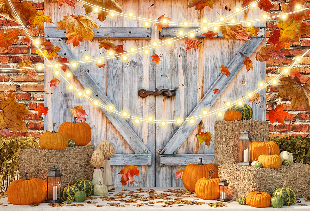 Autumn Scenery Maple Photography Background Photocall Baby Portrait ...