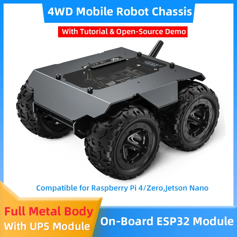 Шасси WAVE ROVER 4WD для Raspberry Pi Pi-Find | AliExpress