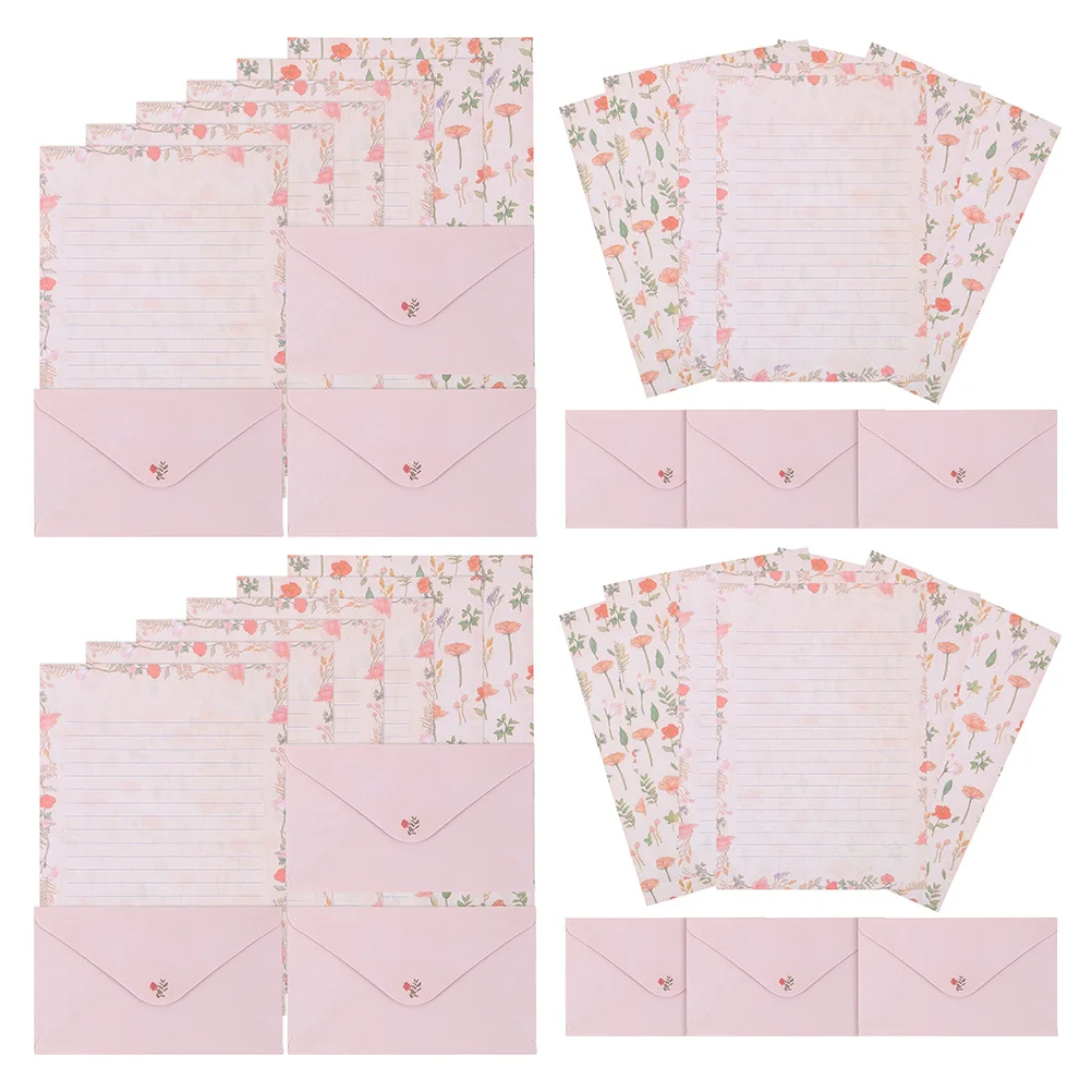 4 Sets Stationery Vintage Writing Paper Small and Fresh Decorative ...