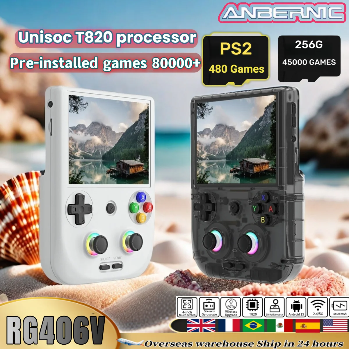ANBERNIC RG 406V портативная игровая консоль 512ГБ | AliExpress