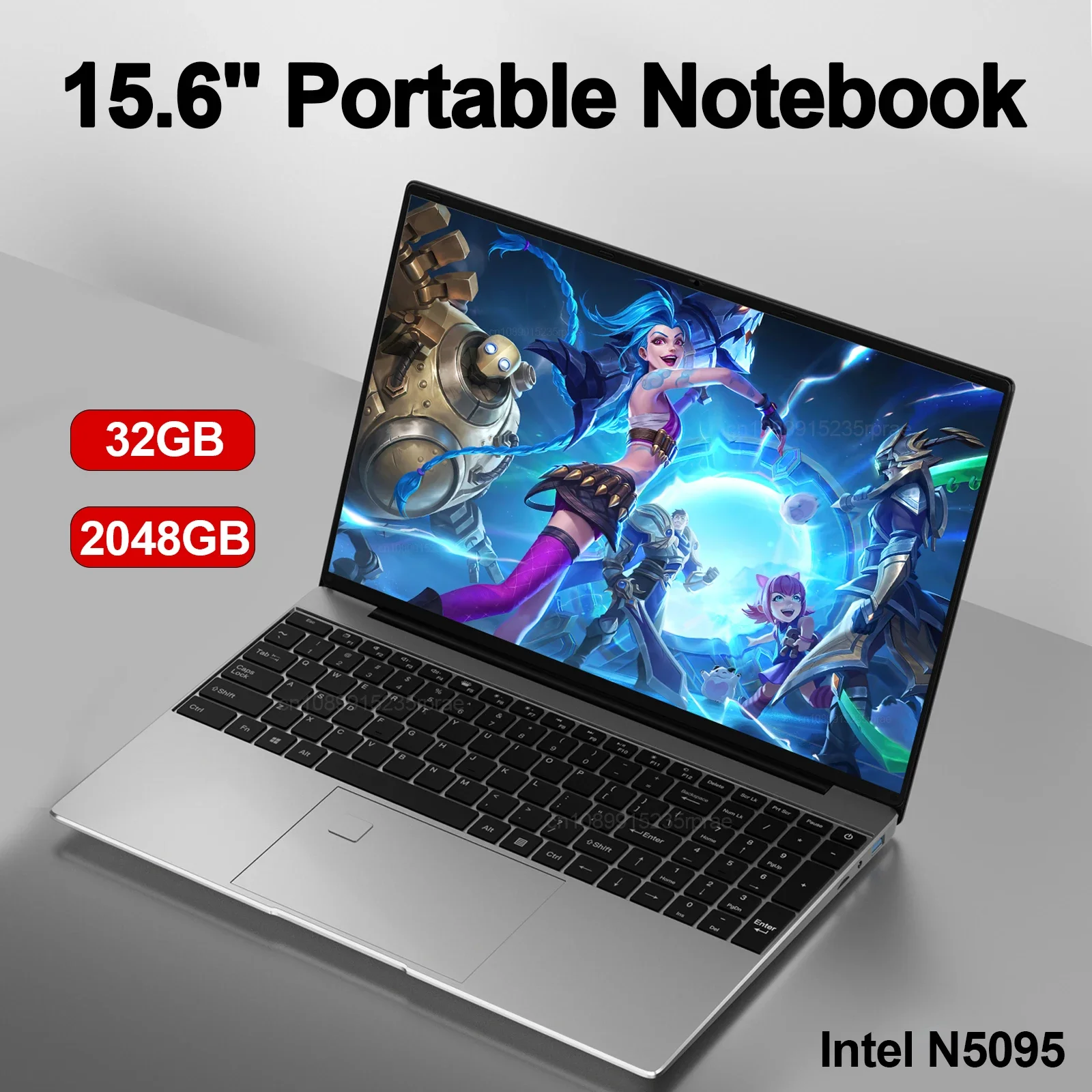Ноутбук A07 15,6", Intel N5095, 16/32 ГБ, 256/512/1024/2048 ГБ | AliExpress