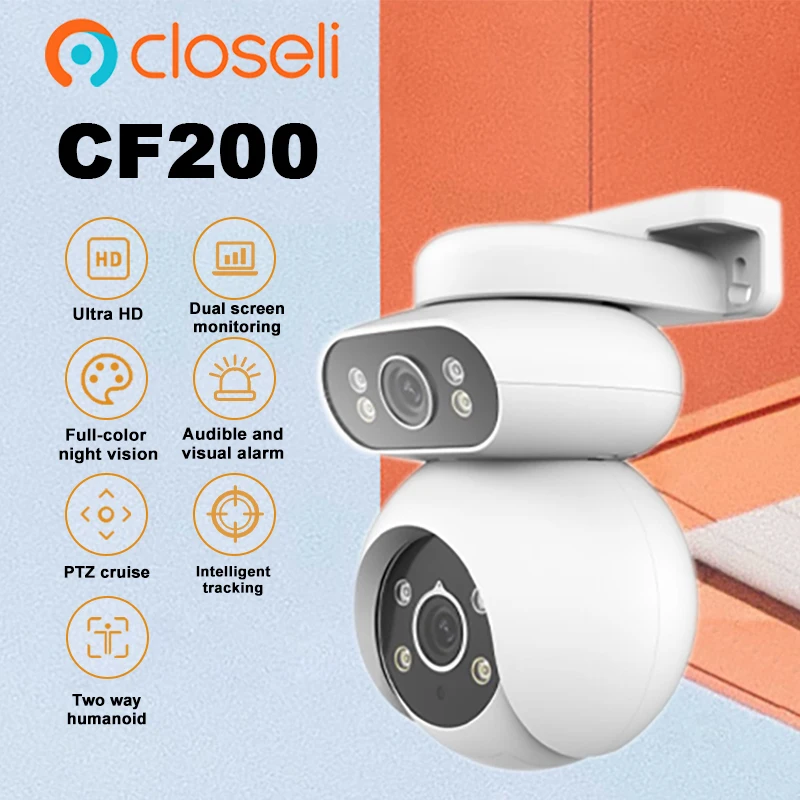 IP-камера Closeli Dual Lens Camera 10MP WiFi | AliExpress