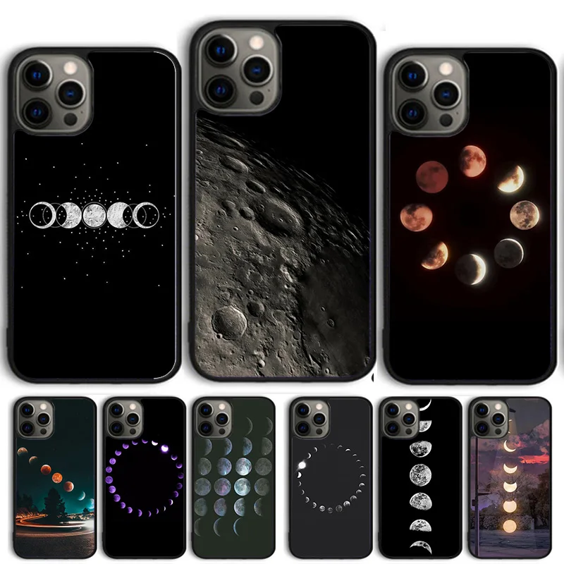 MOON PHASES Phone Case For iPhone 14 15 16 13 12 Mini Max Cover For ...