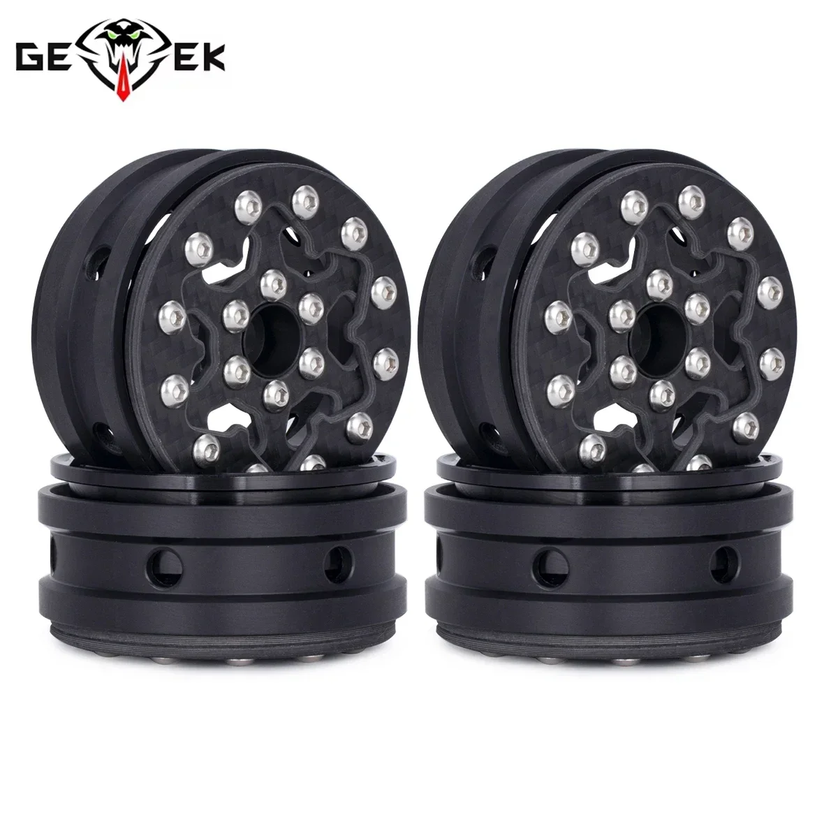 Колеса из углеродного волокна MALOM RC 1.9 дюйма для RC автомобилей | AliExpress