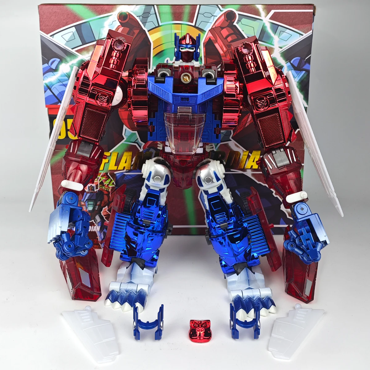 TransArt TA Transformation BWM-05R Flame Guardian Red Beast Wars Primal ...