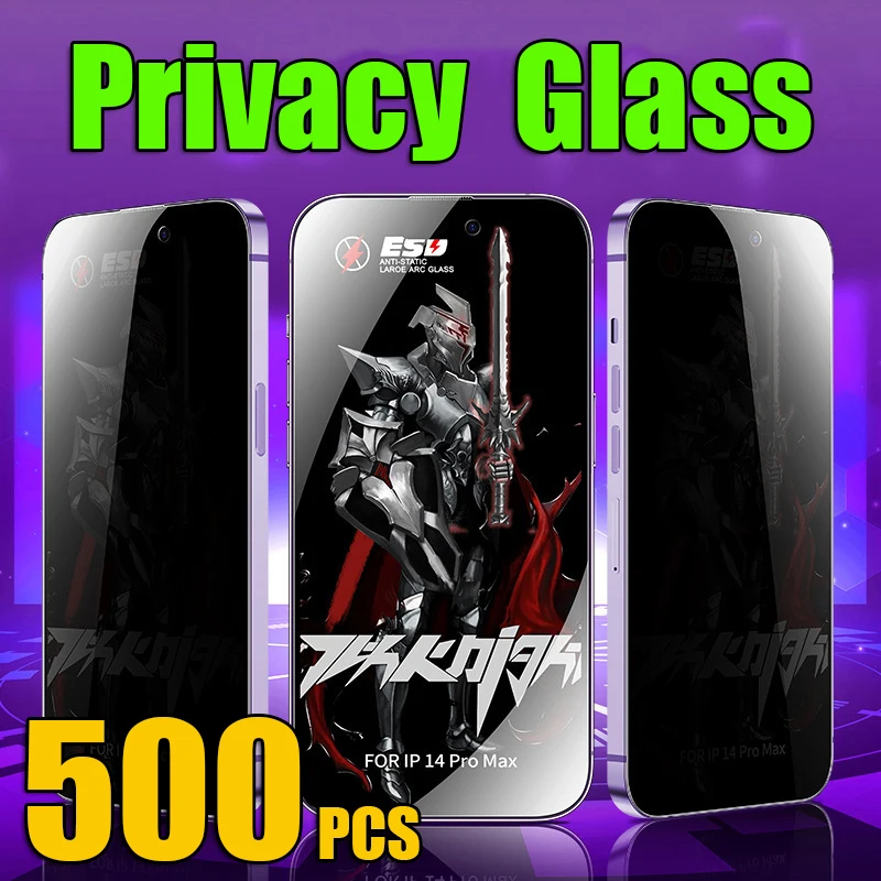 500pcs ESD Privacy Tempered Glass Anti-Static Screen Protector 9H Film ...