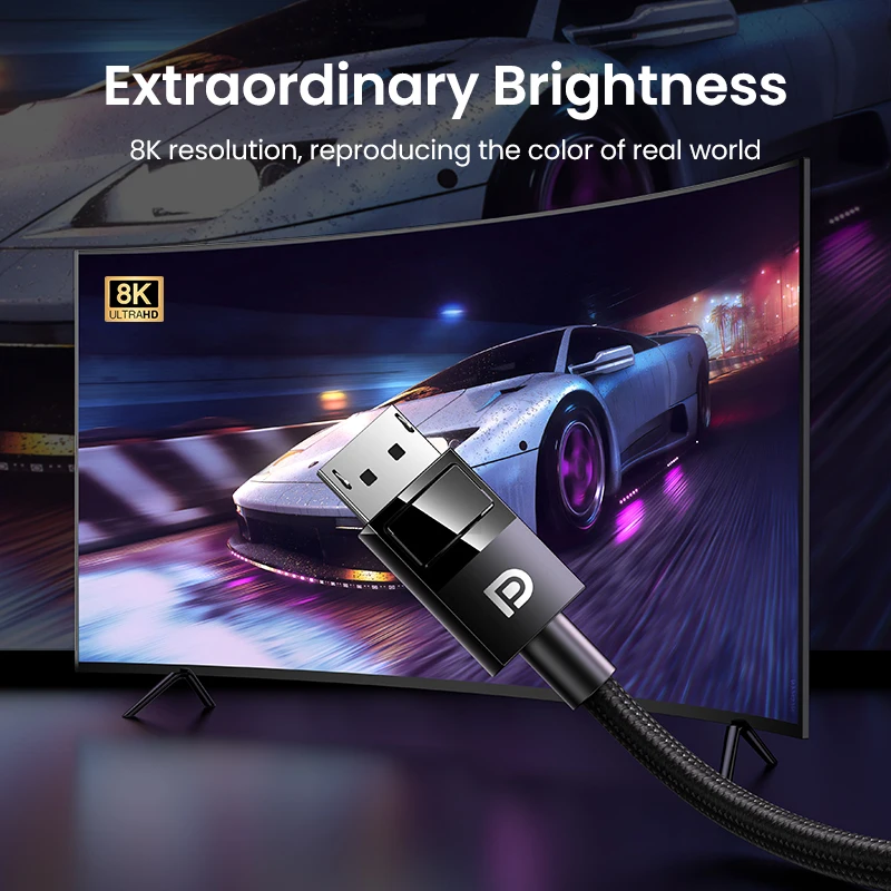 UGREEN 8K Displayport кабель DP1.4 4K144Hz видео аудио кабель для ...