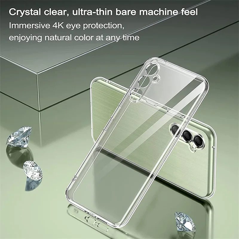 Ультратонкий Прозрачный чехол для телефона Samsung Galaxy S24 Ultra S23 FE S22 Plus A05 A15 A25 ...