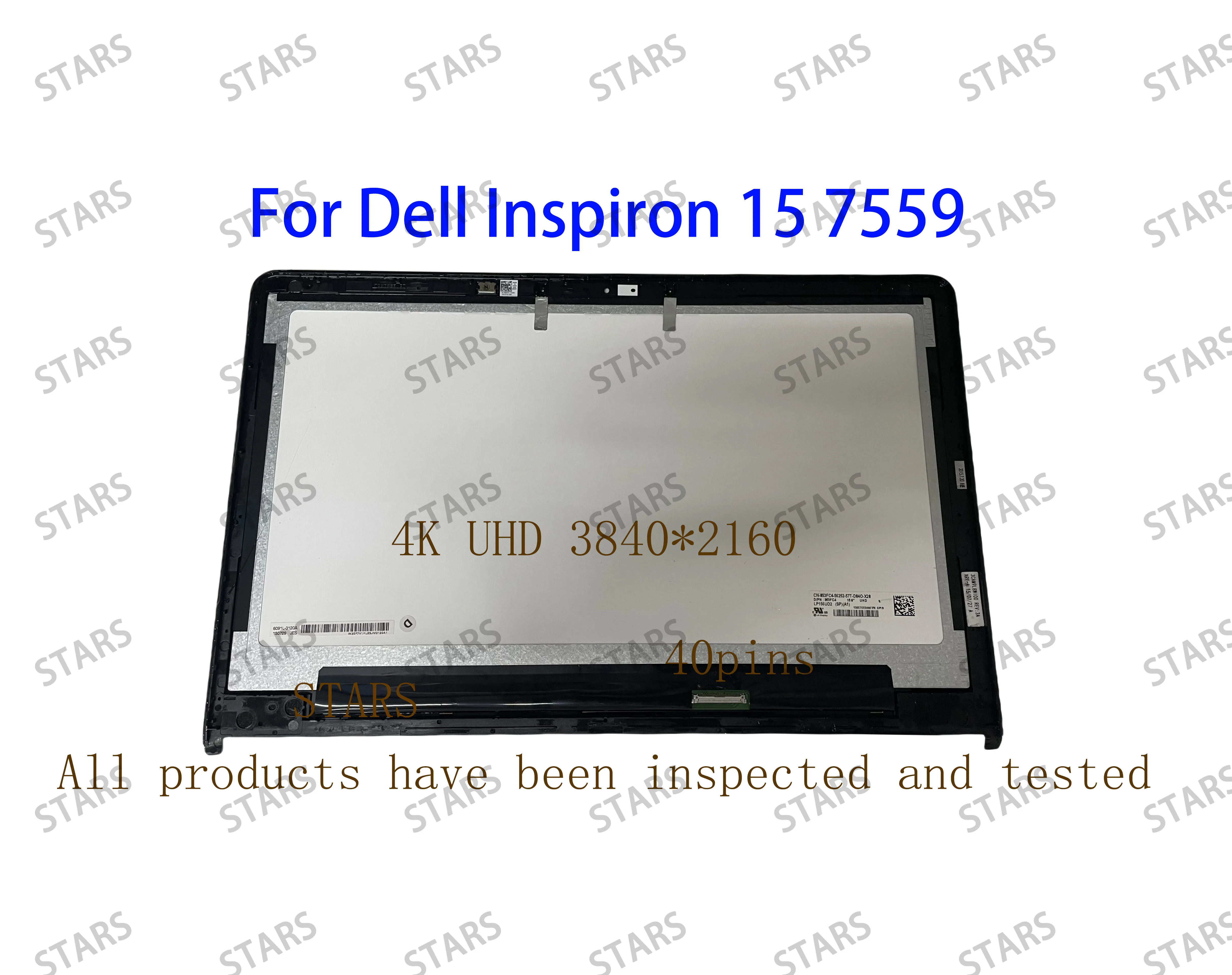 15,6-дюймовый 4K UHD 3840x2160 для Dell Inspiron 15 7557 7559 P57F ...
