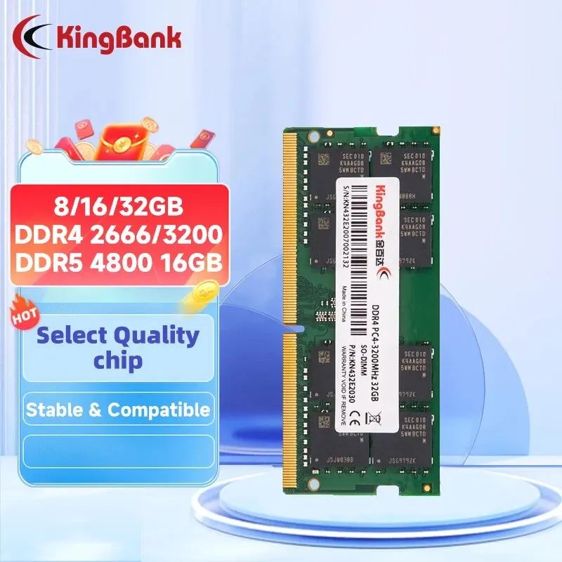 Kingbank оперативная Память DDR4 SODIMM 8 Гб 16 Гб 2666 МГц 3200 МГц ...