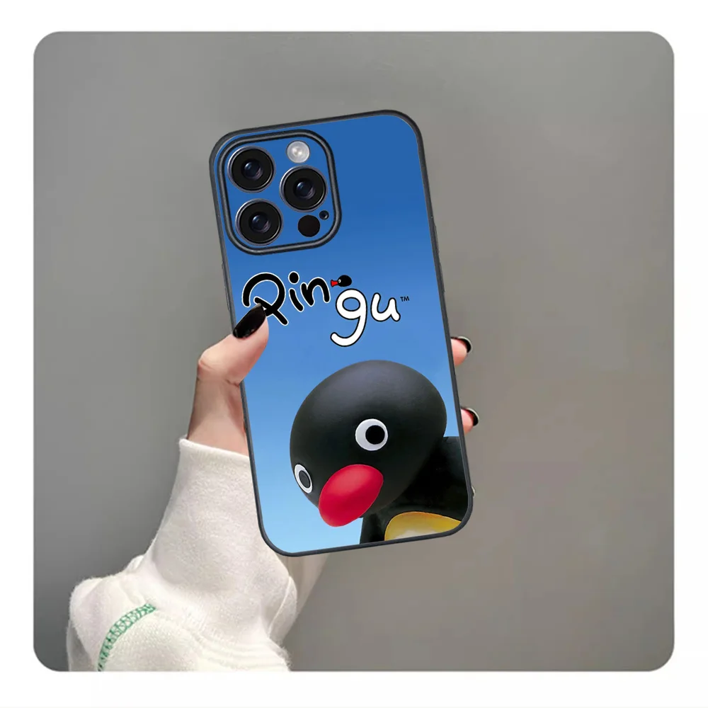 Cartoon Pingu Penguin Phone Case For iPhone 16 15 14 13 12 11 PRO MAX ...