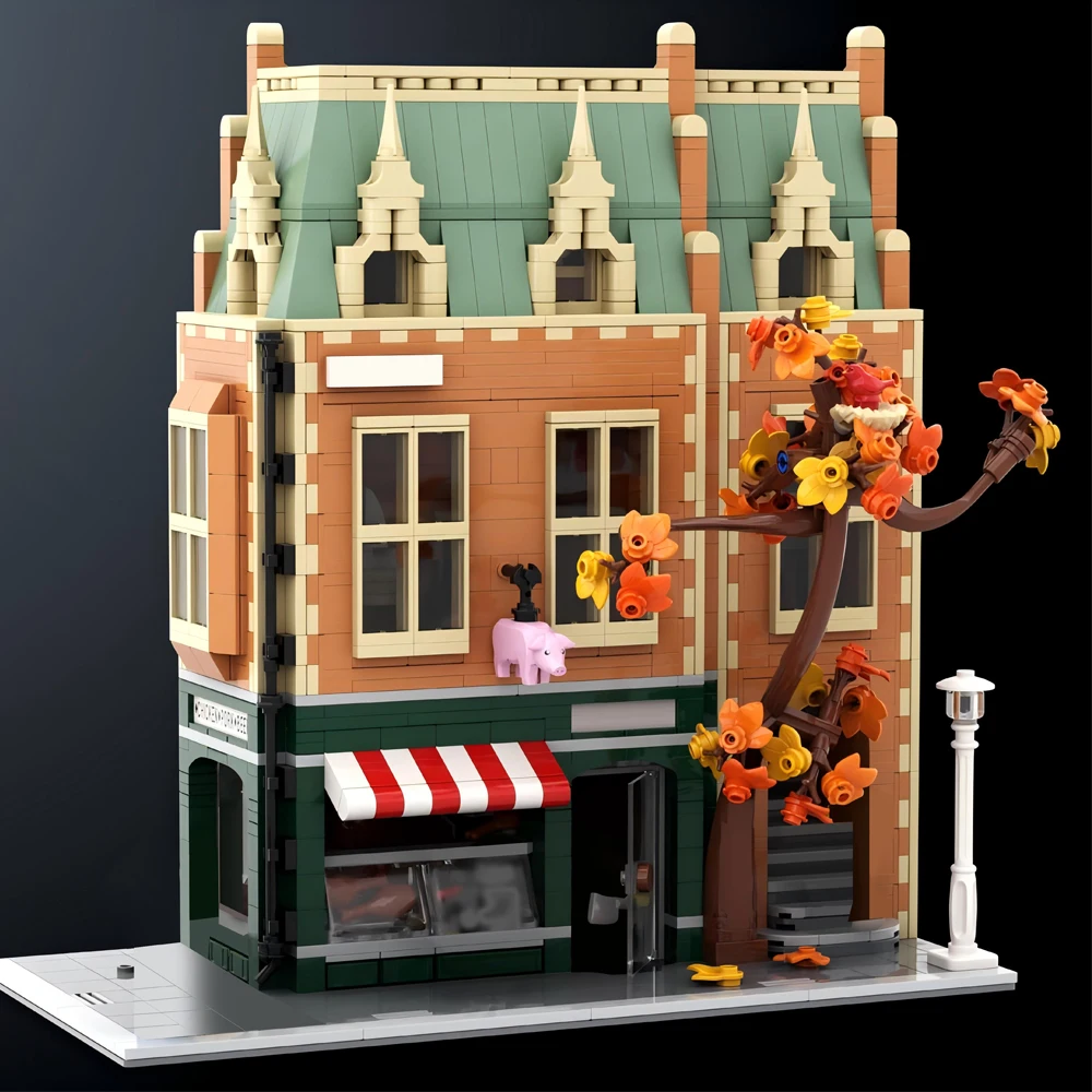 1898PCS Modular Butcher MOC Creative street view Model Building Blocks ...