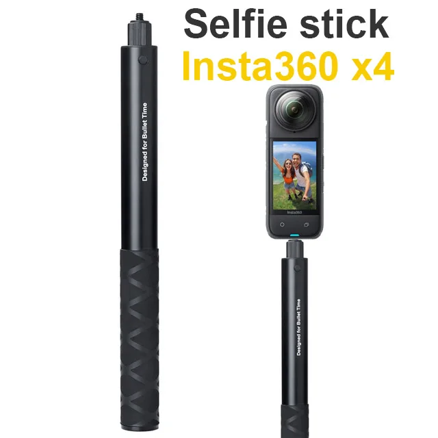 Невидимая селфи-Палка для Insta360 X4 X3, селфи-палка в виде пули с ...