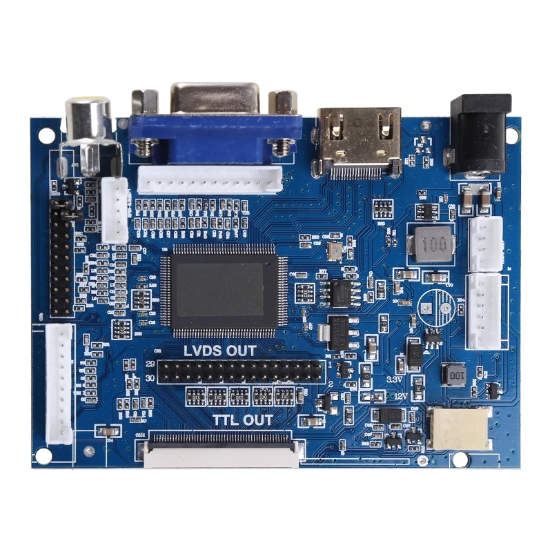 ЖК-экран TTL LVDS контроллер VGA 2AV 50PIN для AT070TN90 92 94 | AliExpress