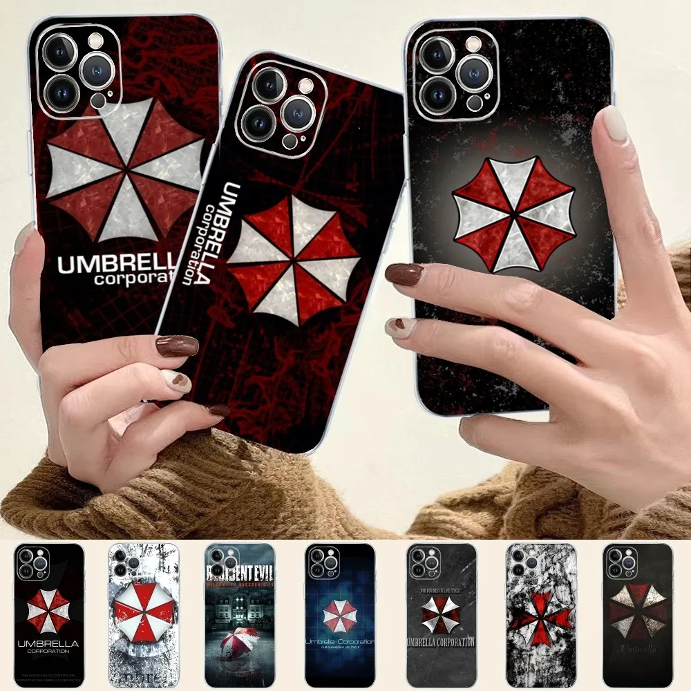Resident Evil Umbrella Phone Case for iPhone 16 15 8 7 6 6S Plus X SE ...