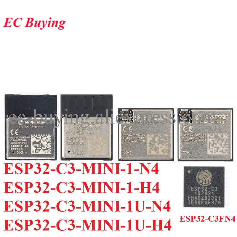ESP32-C3-MINI-1 ESP32-C3-MINI-1U ESP32-C3 ESP32-C3FN4 Двухрежимный 2,4 ...