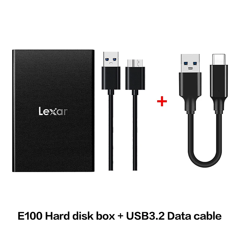 Original Lexar E100 2.5'' SSD Enclosure USB 3.2 Gen 1 Type B Support 2. ...