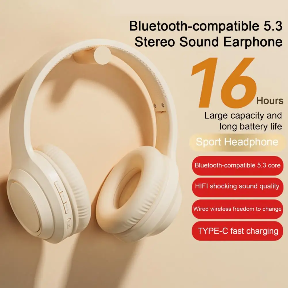 Беспроводные Bluetooth-наушники с микрофоном, шумоподавляющие наушники ...