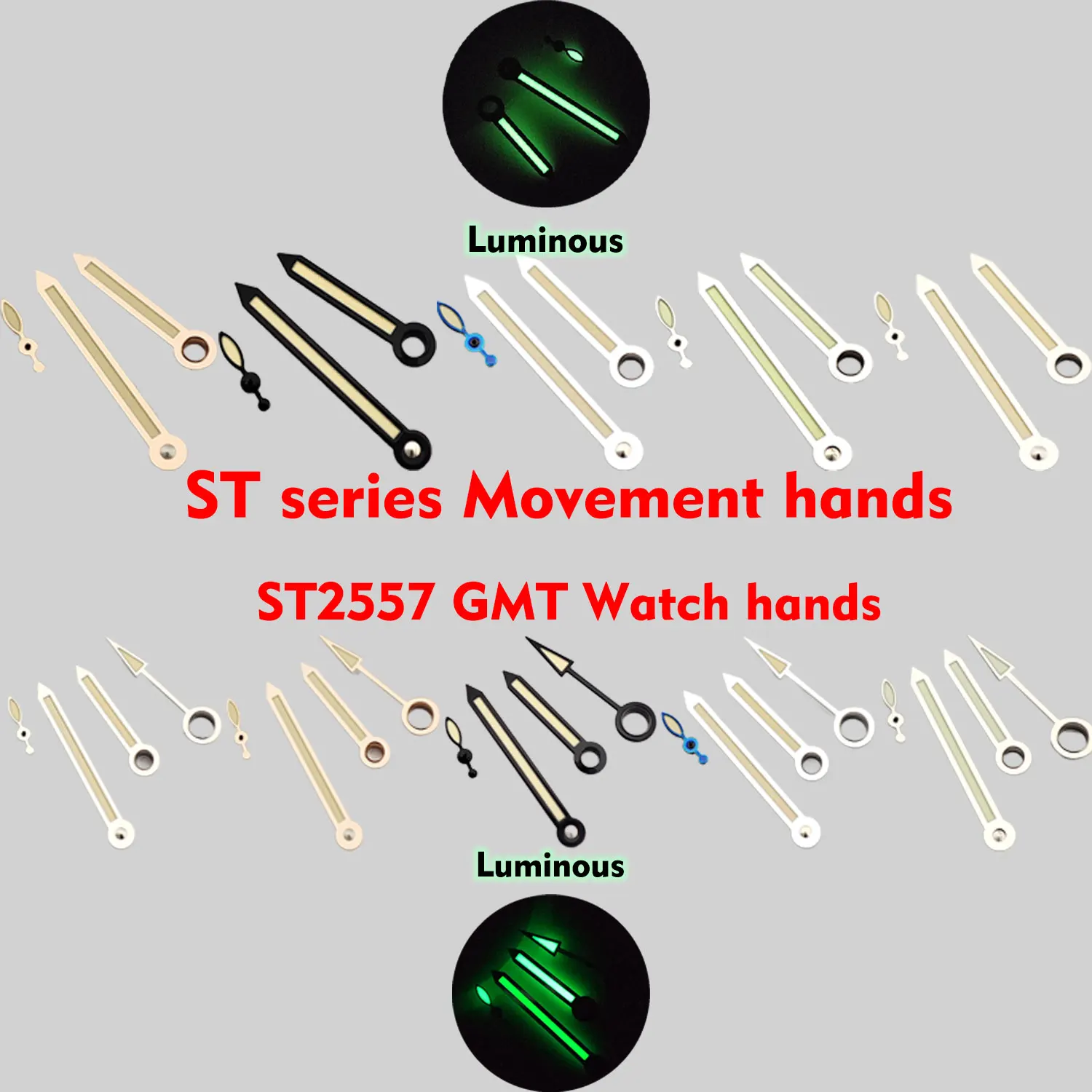 Стрелки часов Серия ST Механизм Стрелки часов Светящийся костюм для ...