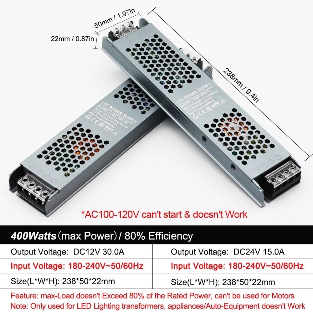 NIUGUY Трансформатор освещения 400 Вт 12/24 В | AliExpress