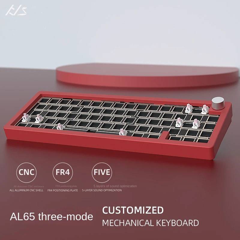 Комплект механической клавиатуры Black Snake AL65, трехрежимная ...