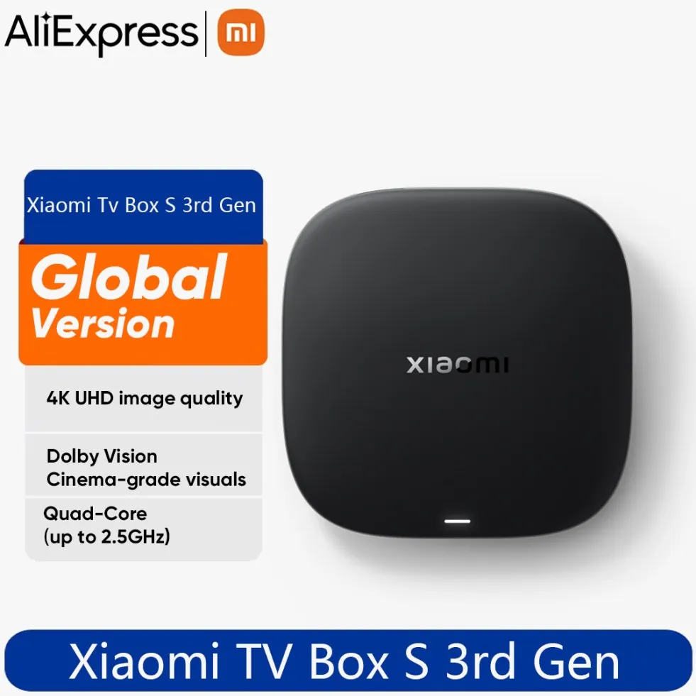 Xiaomi Mi TV Box S 3rd Gen Черный 2ГБ 32ГБ | AliExpress