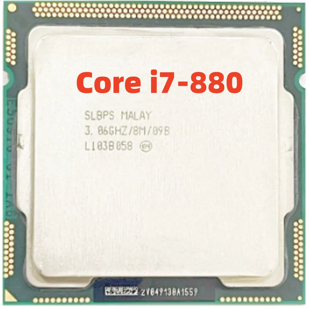 Б/у Core i7 880 i7-880 SLBPS четырехъядерный восьмипоточный LGA 1156 ...