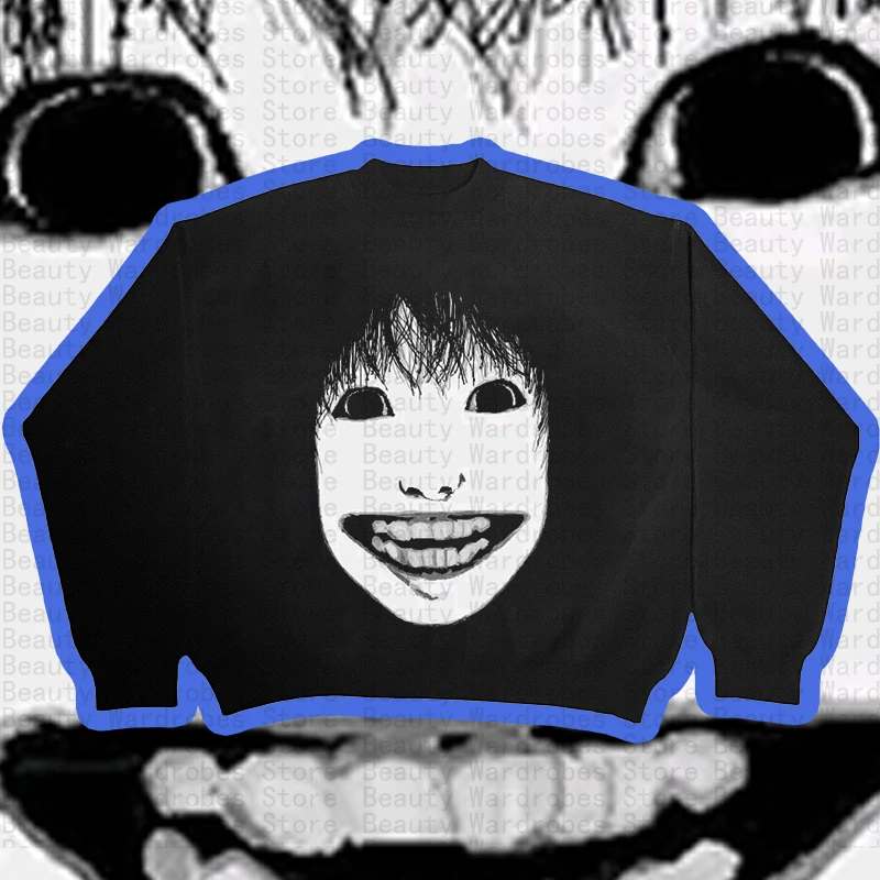 Хэллоуин Ghostface Повседневная уличная одежда в стиле хип-хоп вязаный ...