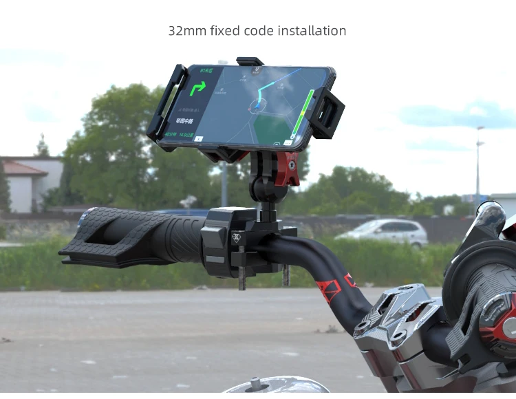 SPIRIT BEAST Motorcycle Phone Holder Bracket Frame Carrier Steady ...