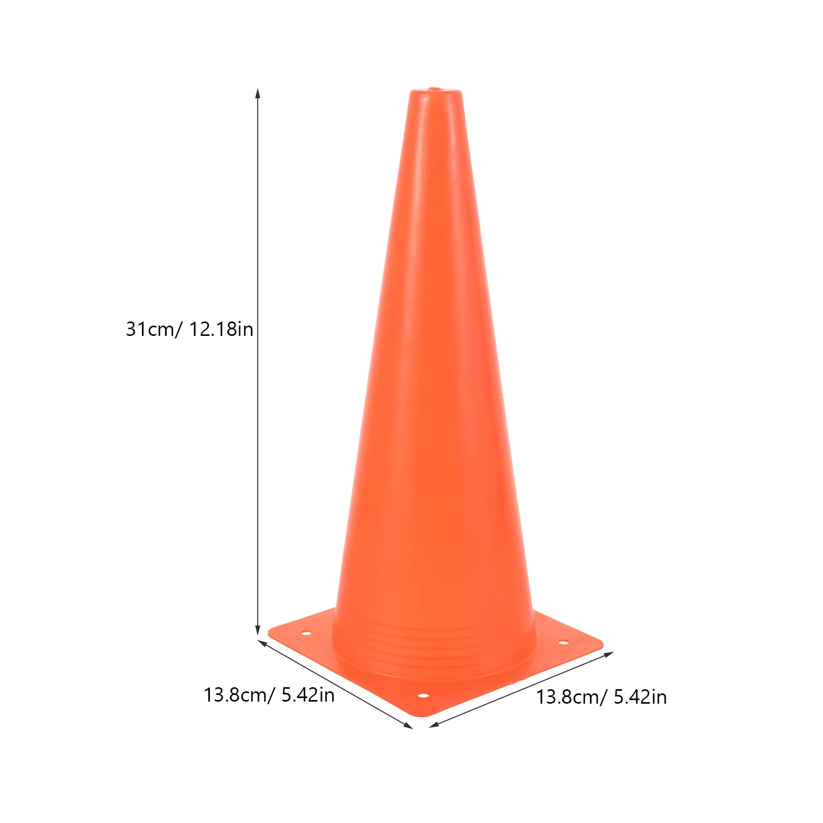 4 Pcs Safety Cone Road Cones Flag Bucket Soccer Training Football Ldpe ...