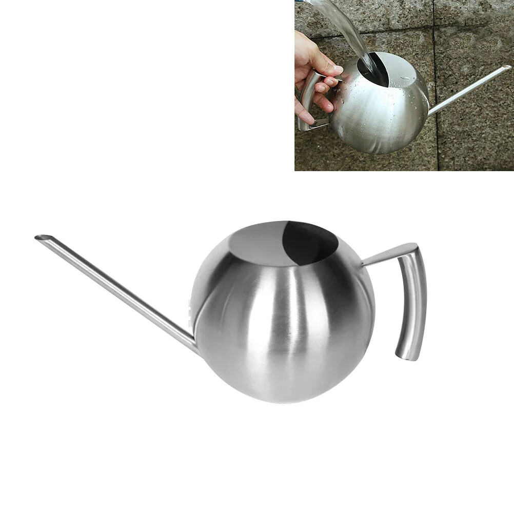 Hand Watering Can Flower Gardening Tool Stainless Steel Kettle ...