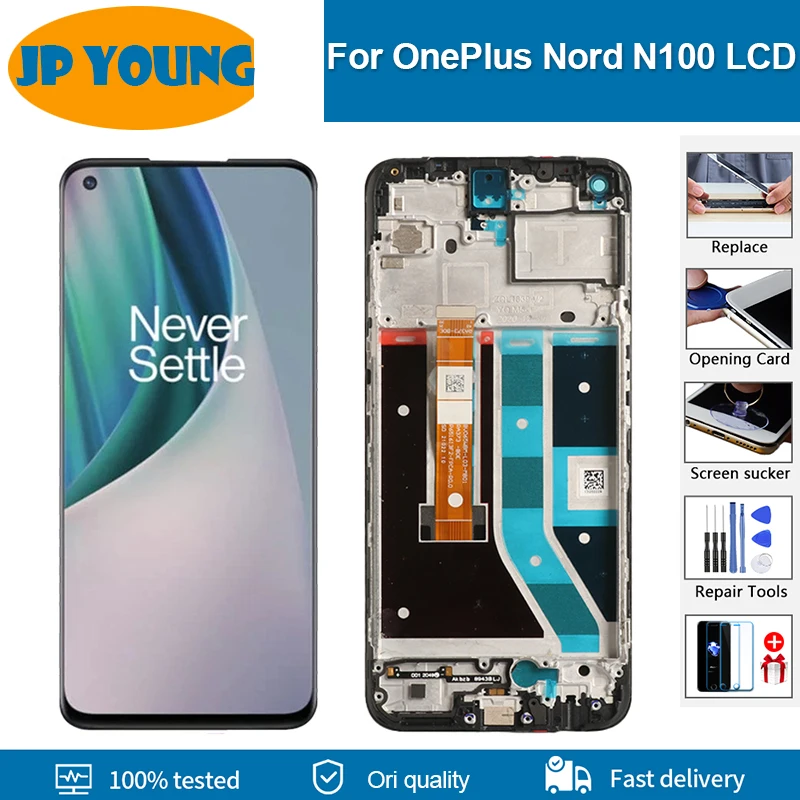 Оригинальный дисплей для OnePlus Nord N100, сенсорная панель ЖК-экрана ...