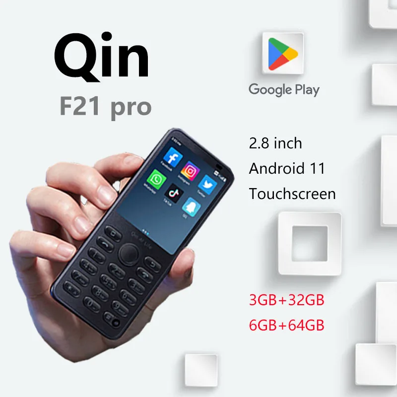 Смартфон QIN f21 pro, 3/32ГБ, 4/64ГБ, global, russia | AliExpress