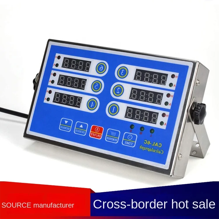 Промышленный кухонный шестиканальный таймер для выпечки, таймер для ...