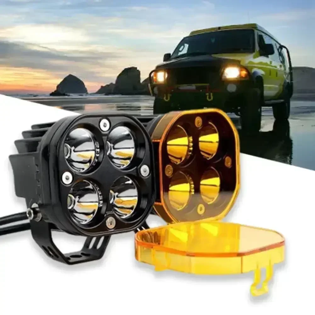 Fog Driving Lamp 3in Led Work Light Cover Cube Cover Dustproof Amber ...