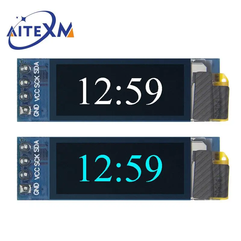AITEXM ROBOT OLED-модуль 0,91 дюйма 128x32 синего/белого цвета | AliExpress