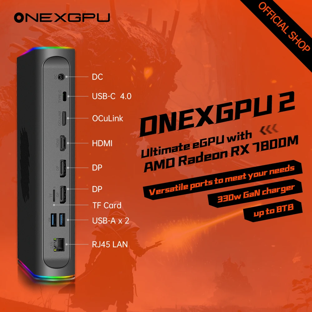 Внешний графический процессор Onexplayer Onexgpu 2 с хранилищем 12 ГБ ...