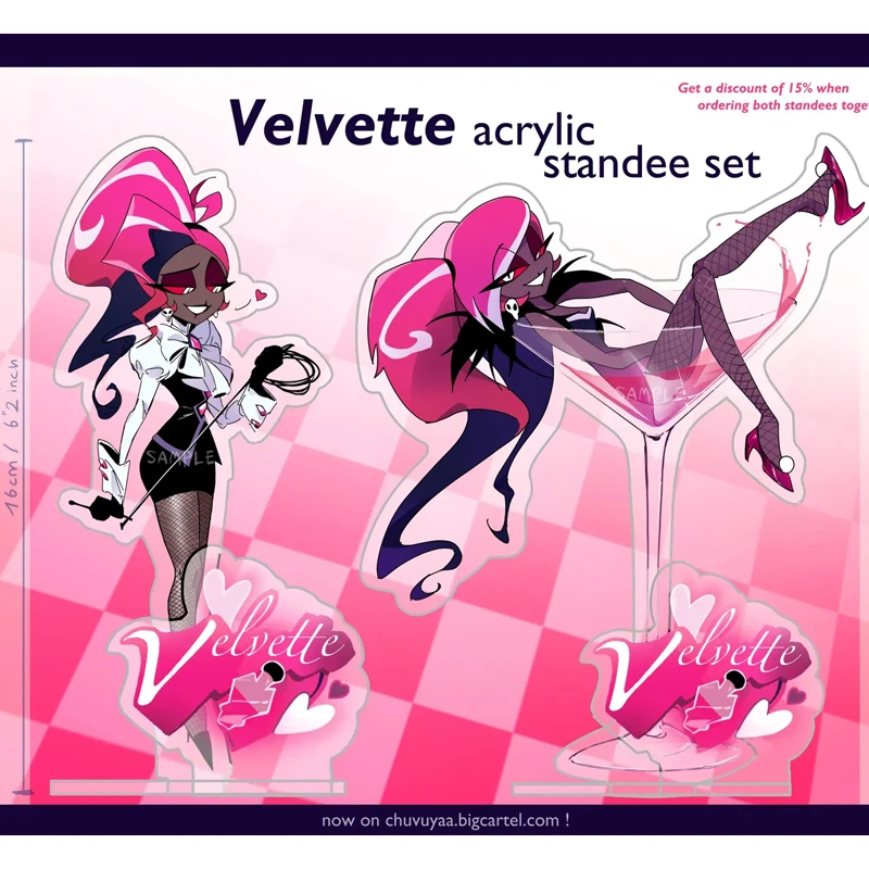 Подставка Keeppley Hazbin Hotel Velvette Lucifer 15 см | AliExpress