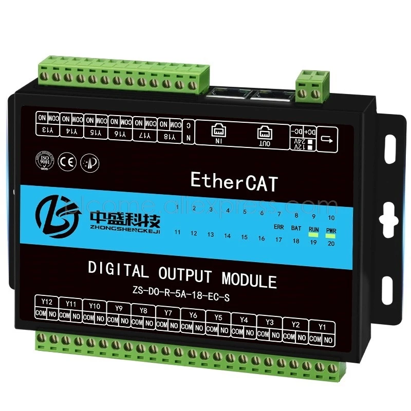 EtherCAT 4/8/16-канальный модуль сбора данных цифрового ввода и выхода, распределенный ...