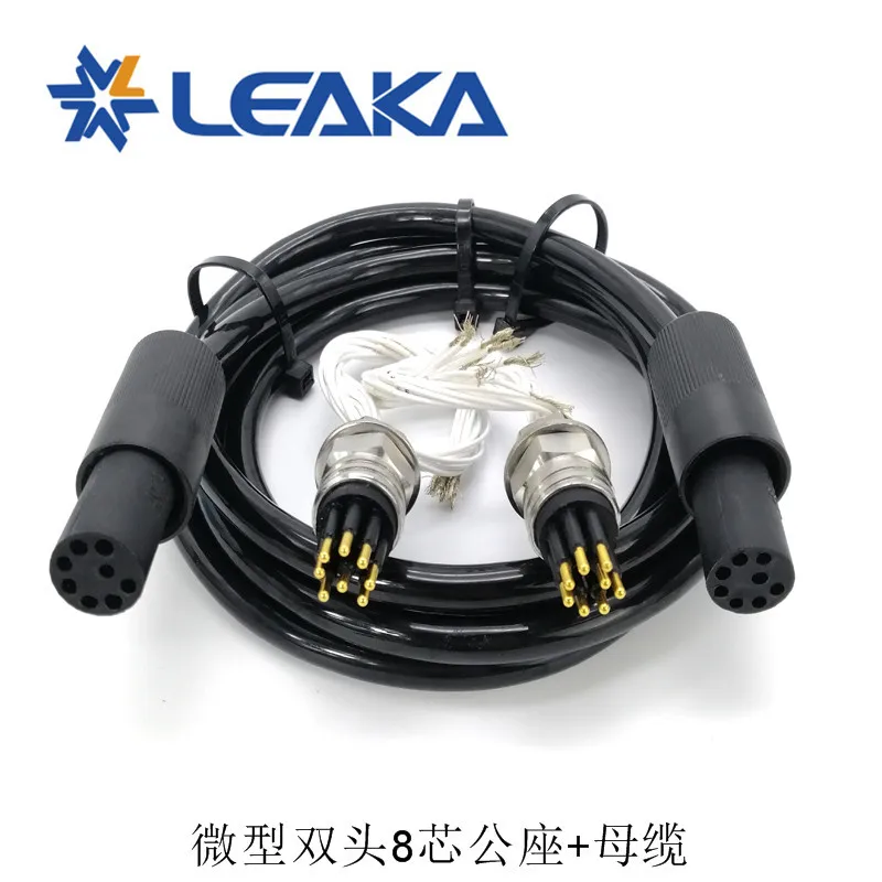 해양 로봇 커넥터, IP69K, 더블 엔드 8 핀 암 케이블, MCIL8F, MCBH8M, 서브 콘, 마이크로 원형 수중 잠수함 ...