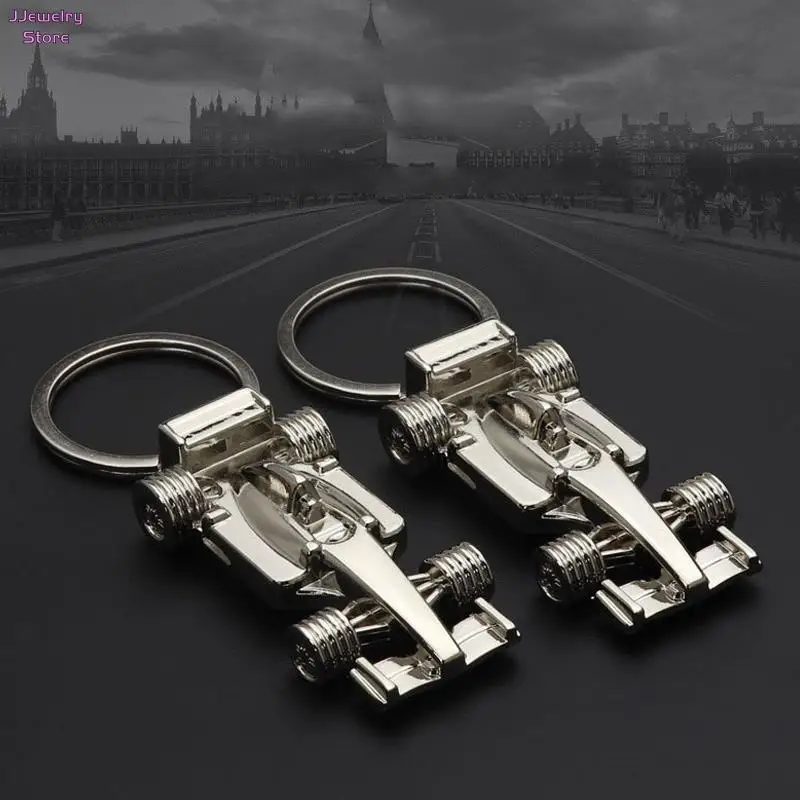 New Arrive Racing Key Chain Silver Color Alloy Full Wheel Car Key