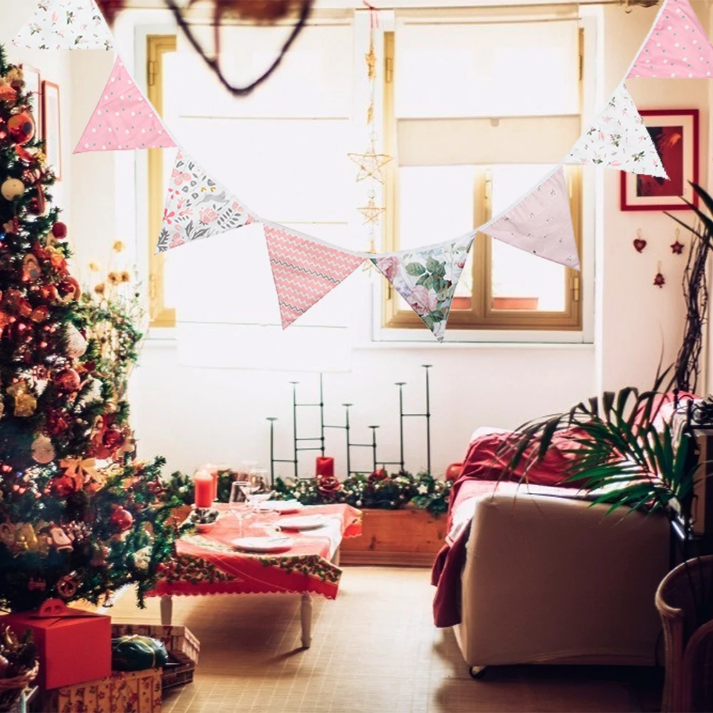 12 флагов 3,2 м, двусторонний принт в скандинавском стиле ...